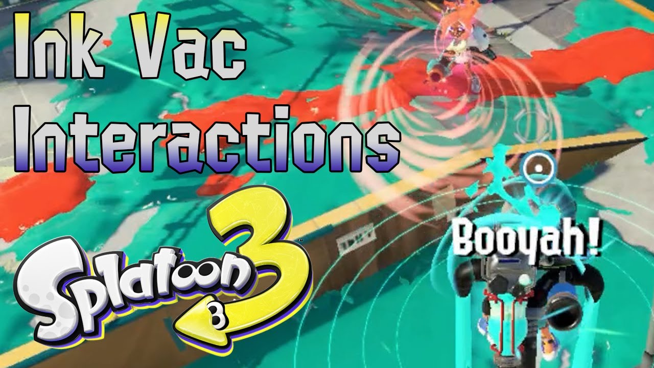 Ink Vac Interactions - Splatoon 3 - YouTube