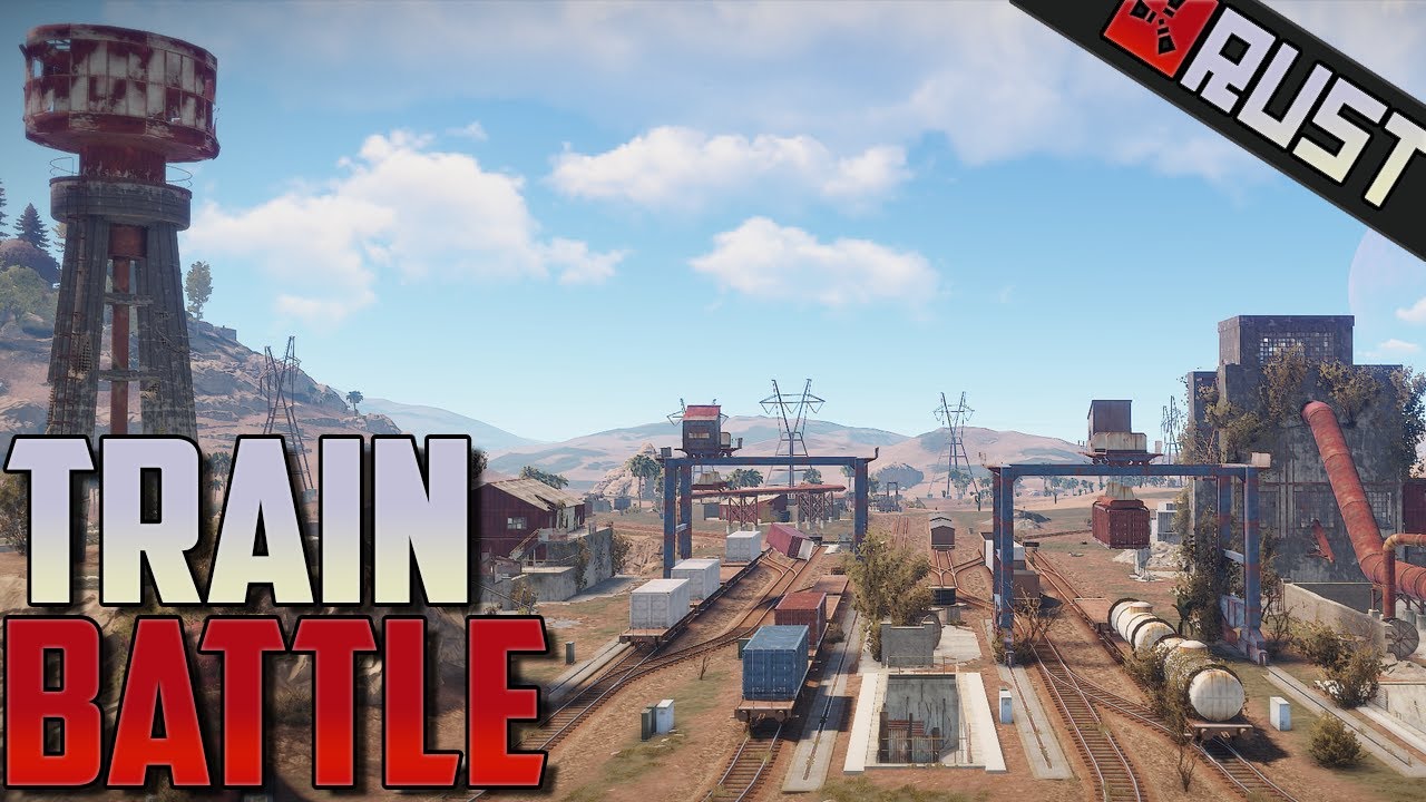 Train Yard Battle! - Rust - YouTube