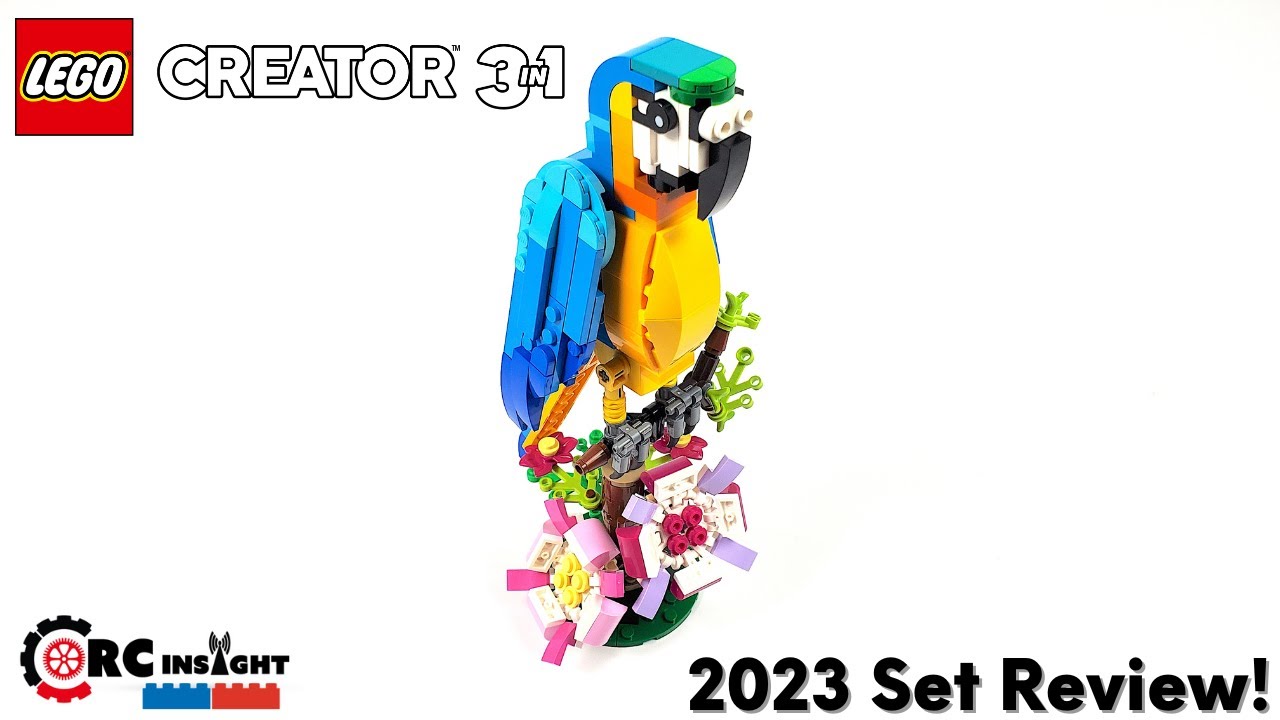 LEGO Creator 3 in 1 Exotic Parrot Review (2023 Set 31136) - YouTube
