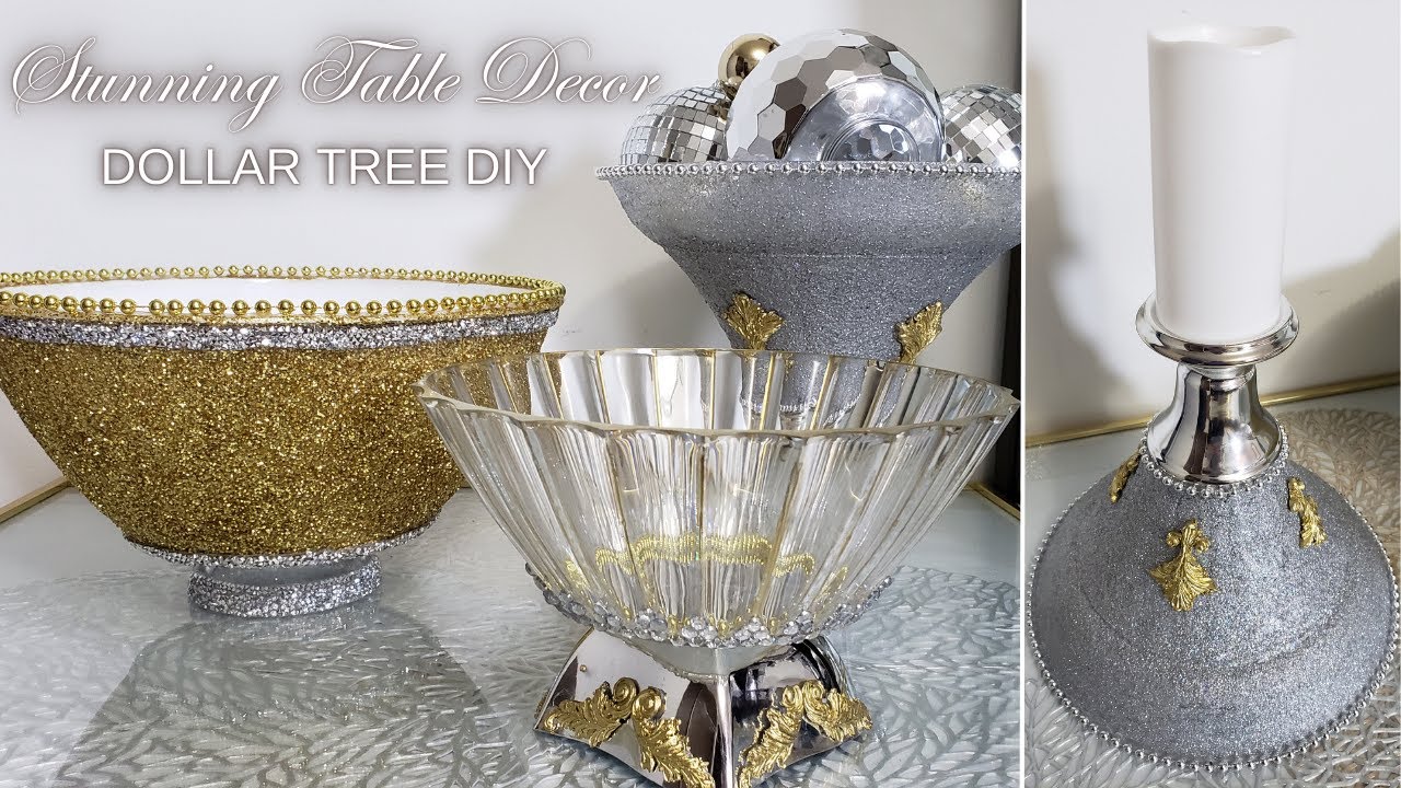 Transform Dollar Tree Plastic Bowls into STUNNING Gold & Silver Bowl ...
