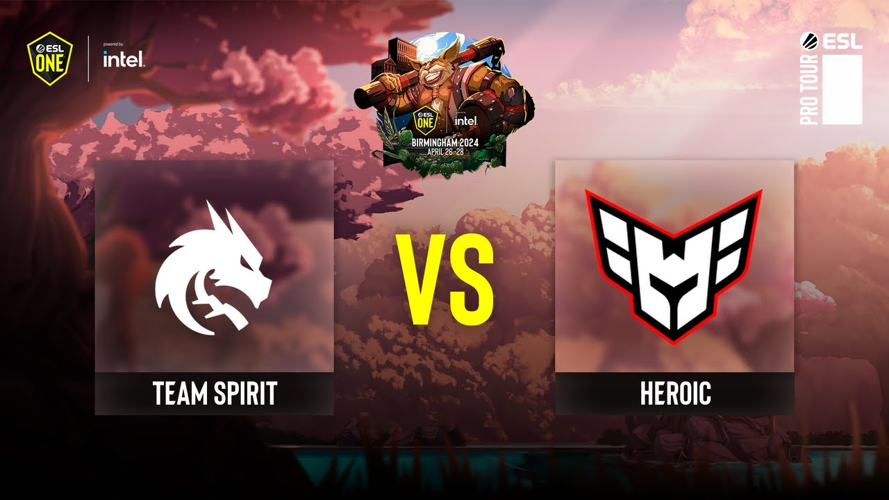 Dota2 - Team Spirit vs Heroic - Game 1 - ESL One Birmingham 2024 ...