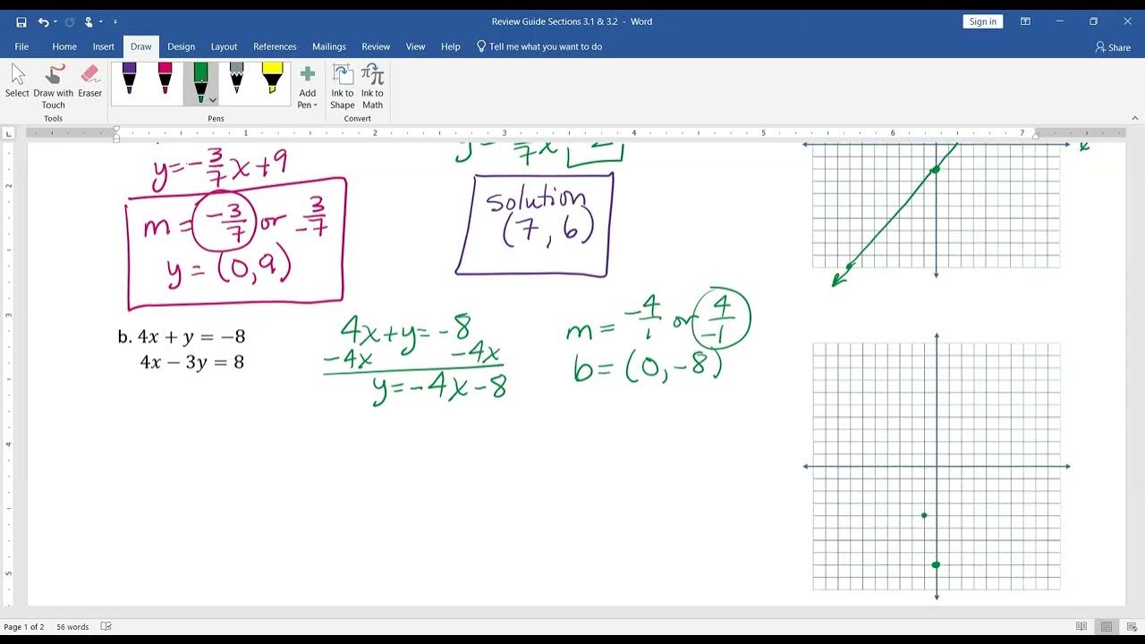 Algebra 2 Quiz 3A Review - YouTube