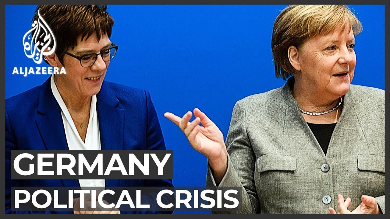 Merkel's favoured heir drops out of German chancellor race - YouTube