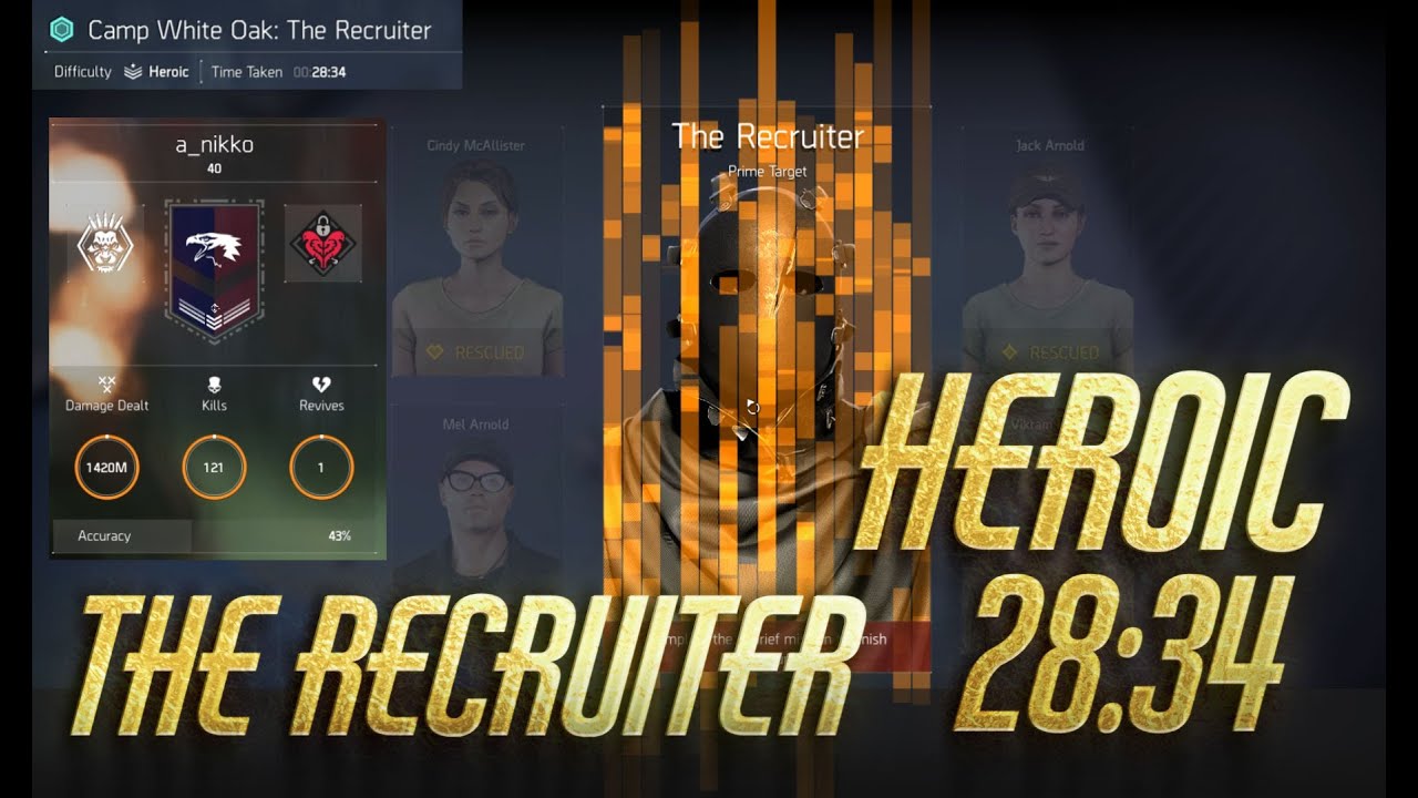 The Recruiter - Solo Heroic Boss fight in 7 minutes (without animations ...