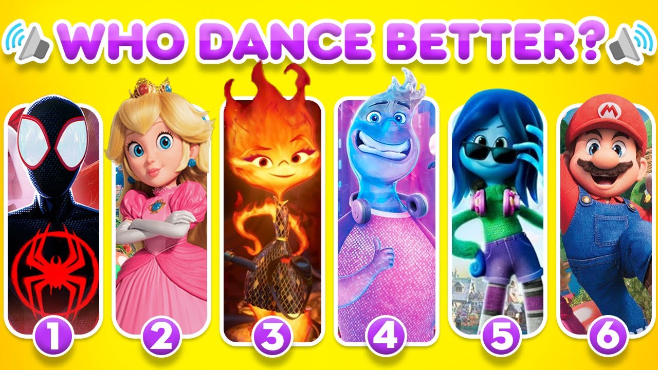 Who Dance Better? | Super Mario Bros Movie, Elemental, Spider-Man, Ruby ...