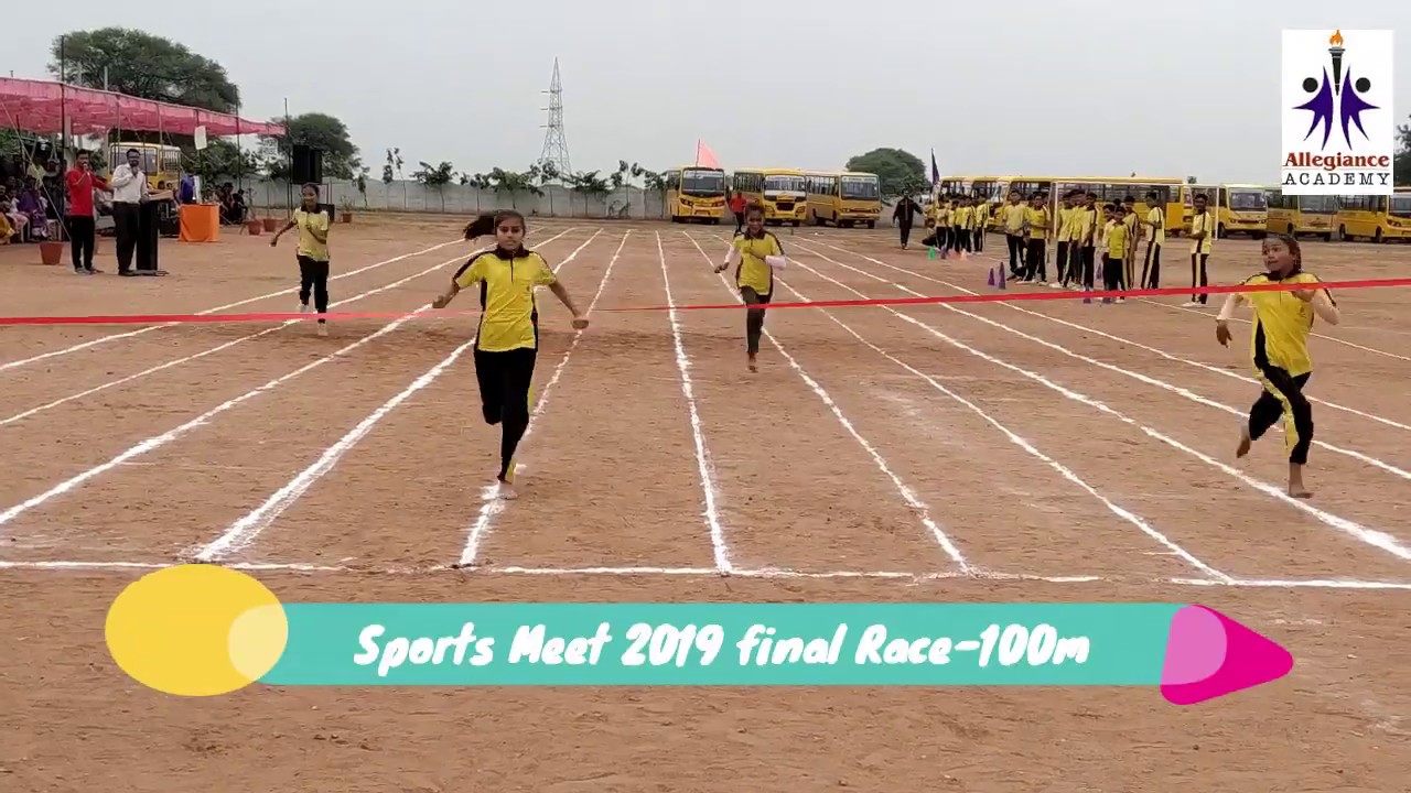 Sports Meet 2019 final Race 100m - YouTube