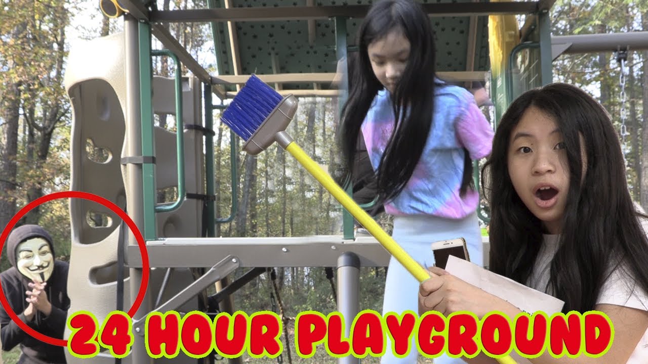24 Hour Game Master Challenge in a SCARY Playground - YouTube