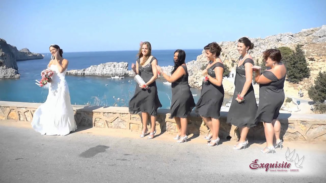 Lindos Wedding at St Pauls Bay - Rhodes - YouTube