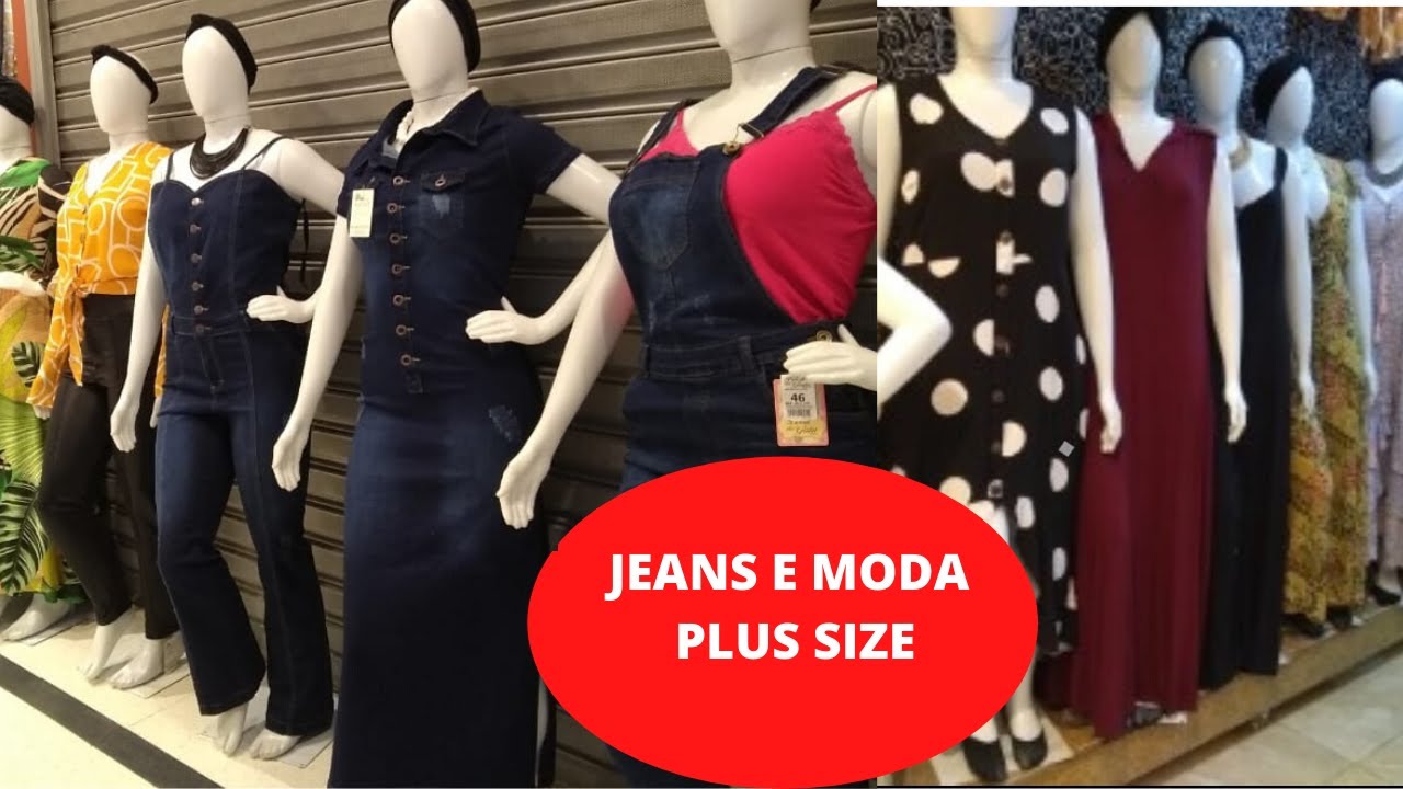 BRÁS-SP MODA PLUS SIZE COM JEANS - YouTube
