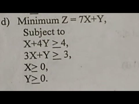 Q2a Linear programming Minimize Maths Paper Mumbai University IDOL 5 marks fy bcom maths sem 1 ...