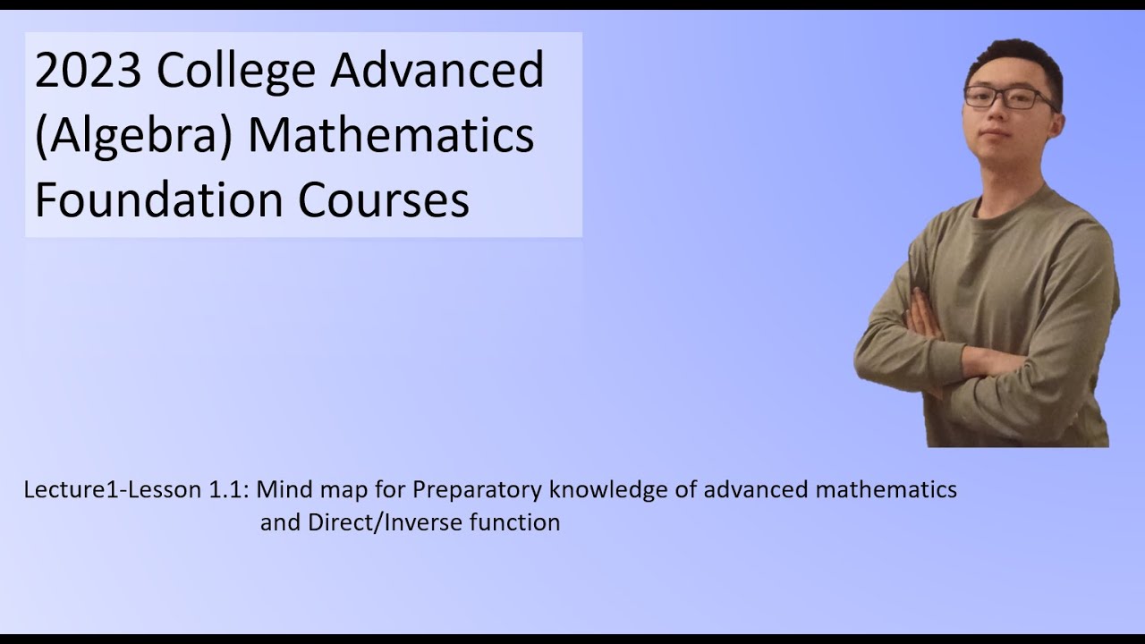 Advanced Mathematics- Lesson 1.1(Mindmap+Function) - YouTube