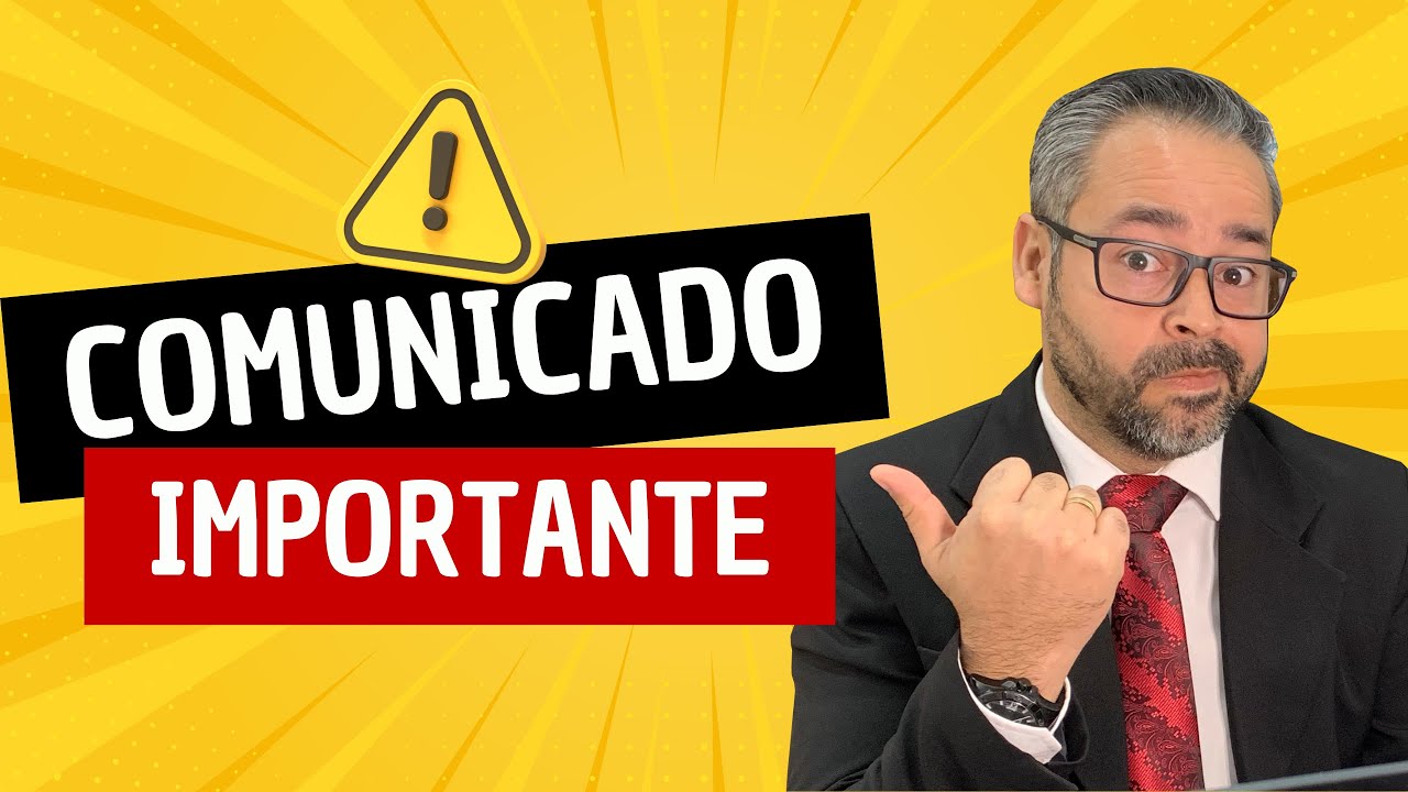 🚨 Comunicado Importante! - YouTube