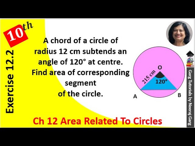 Chord Of A Circle Of Radius 12 Cm