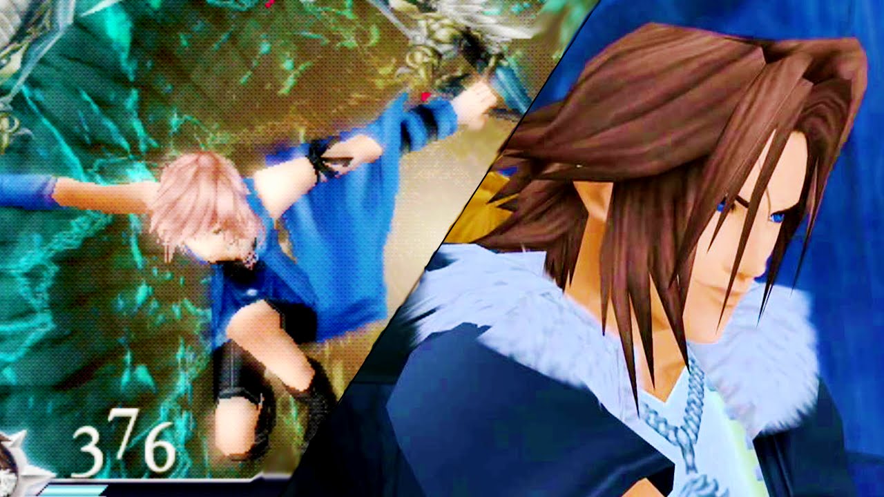 DISSIDIA 012 [Mods]: KH2 Leon & Aerith VS. Angel Wings Lightning - YouTube