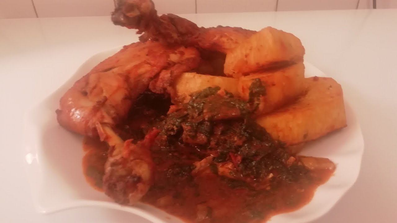 How to prepare Roasted Chicken with Yam served with vegetable from ...