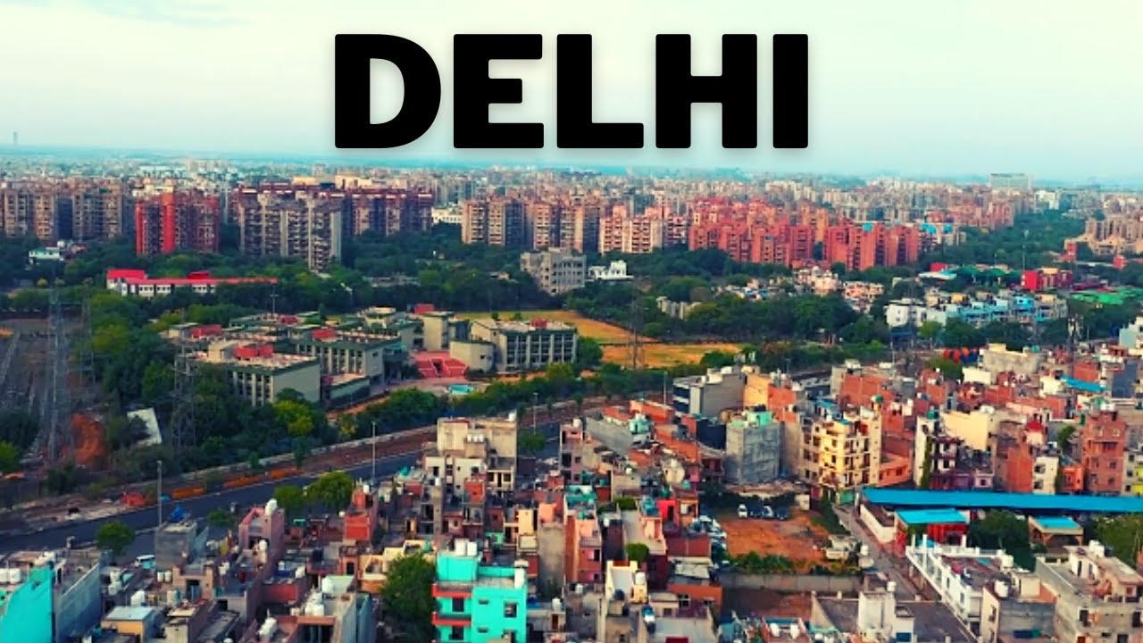 Delhi City India Aerial Drone View in 2022 - YouTube