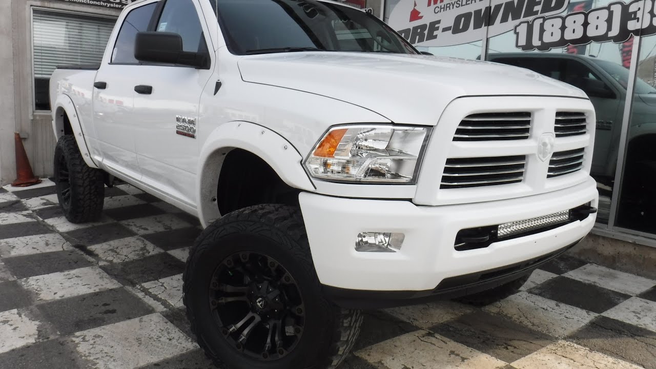 2017 RAM 2500 SLT| 6" PROCOMP SUPSENSION LIFT|CUSTOM LINEX PAINT - YouTube