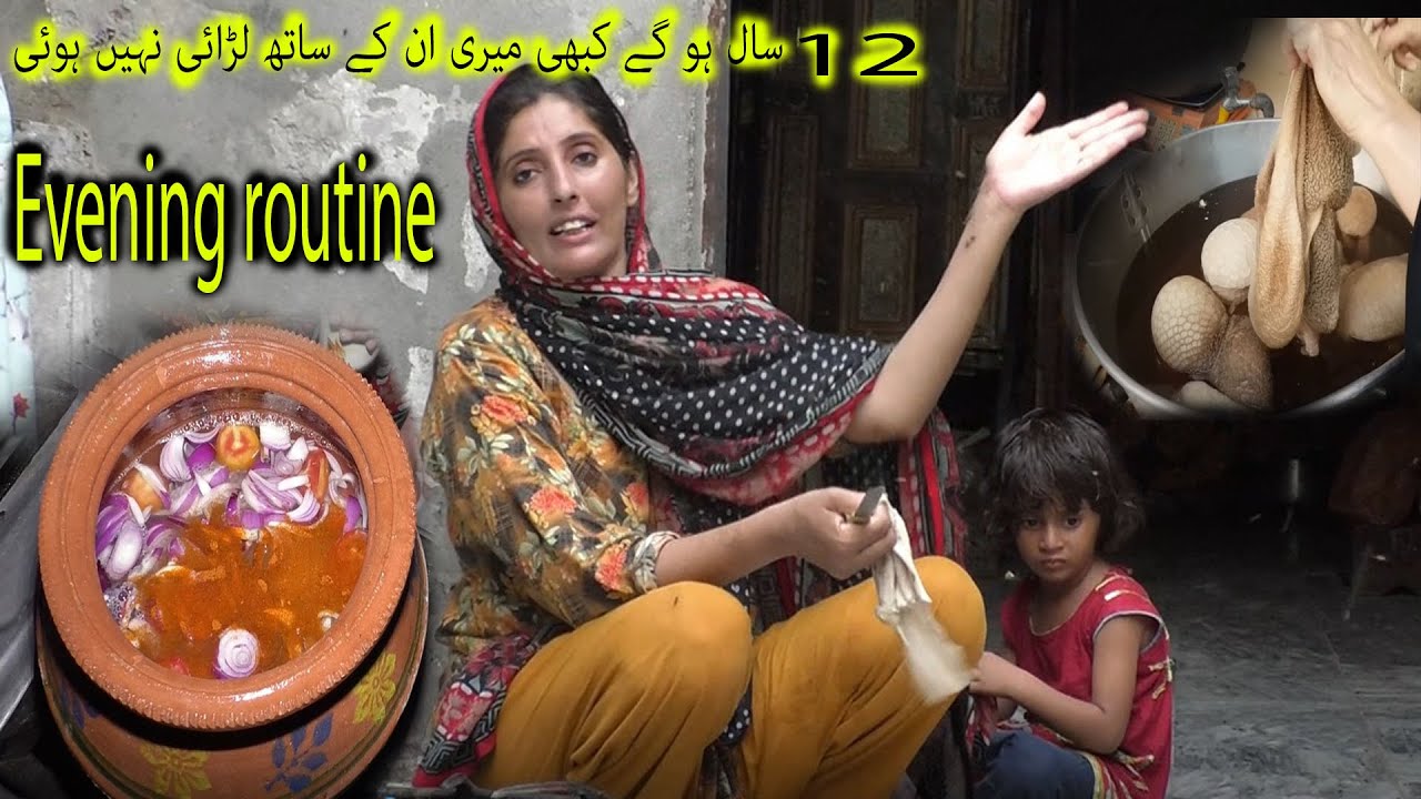 Our Evening Routine Today Is Traditional Food With Cooking Goat Ojri ...