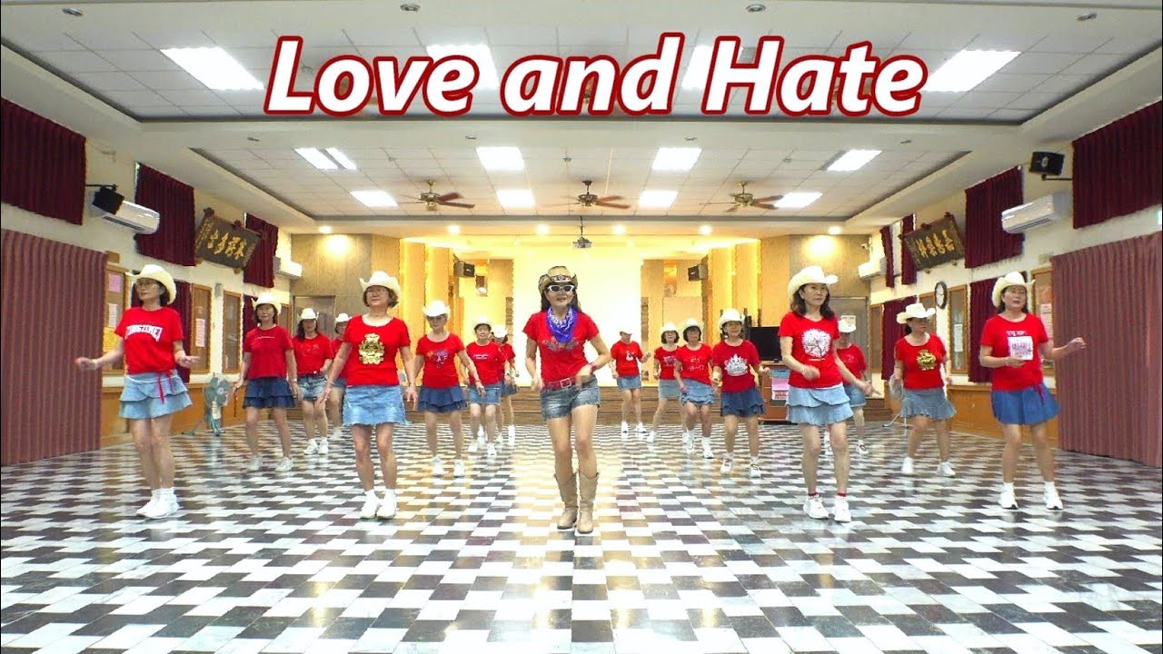 Love and Hate│Line Dance by Crazy Chris Adams (UK)│Demo & Walk Through ...