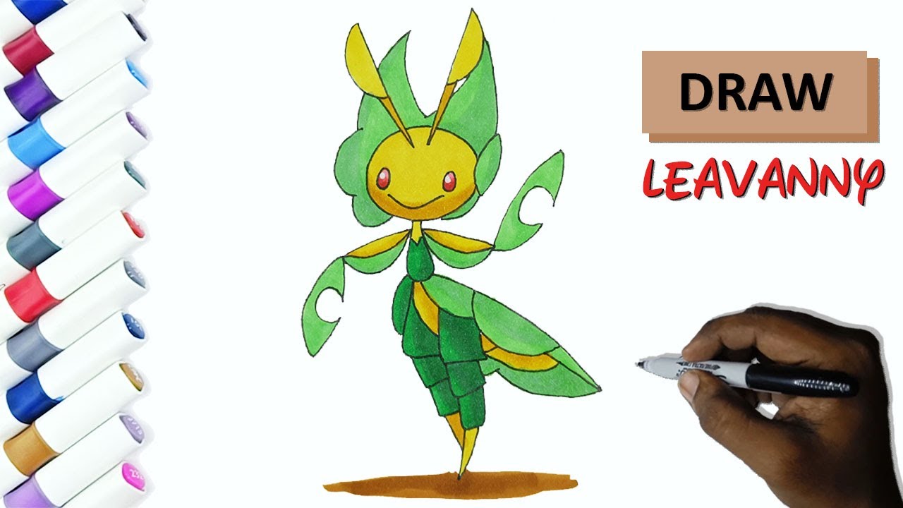 Drawing Leavanny !!! How To Draw Leavanny from Pokemon - YouTube