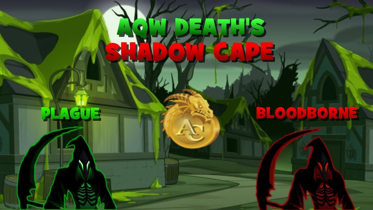 AQW- DEATH SHADOW CAPE!! AWESOME NEW ITEMS FROM SLOTH EVENT - YouTube