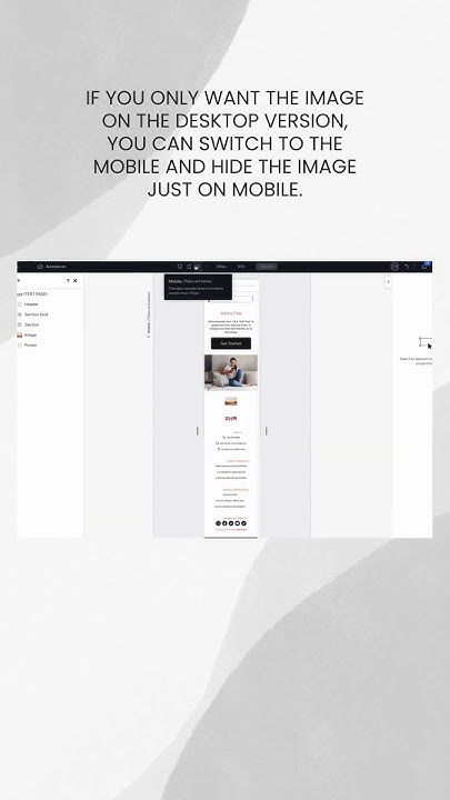 How to hide and unhide an image on desktop and mobile version in Wix Studio - YouTube