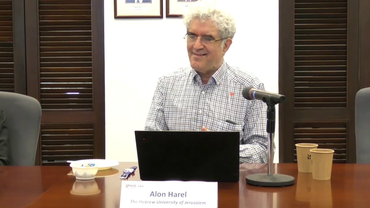 The Singapore Symposium in Legal Theory 2020: Talk by Professor Alon ...