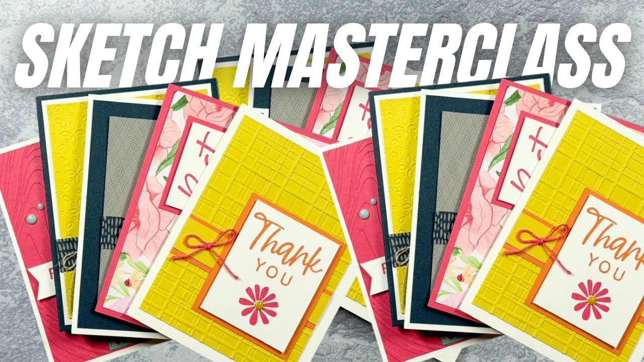 How to Make Multiple Handmade Cards from One Card Sketch - YouTube