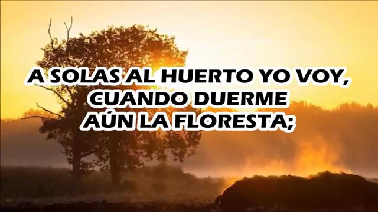 A SOLAS CON JESÚS, A solas al huerto yo voy - pista con letra Acordes ...