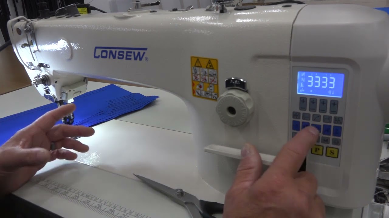 Consew 2206 functions - YouTube