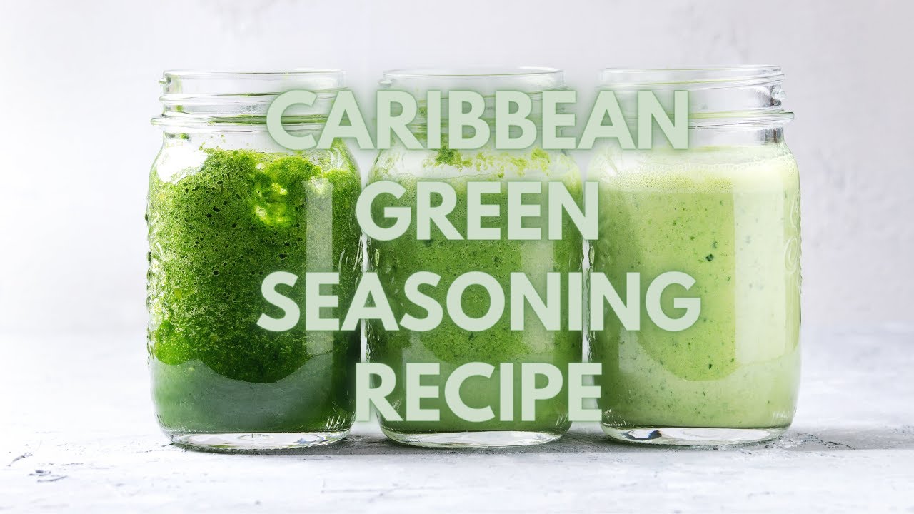HOW TO MAKE CARIBBEAN GREEN SEASONING |sazon verde|sofrito RECIPE - YouTube