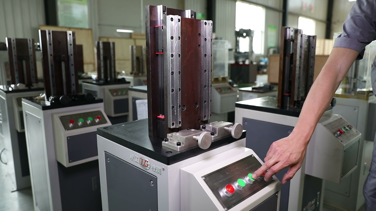 Impact sample broaching machine - YouTube