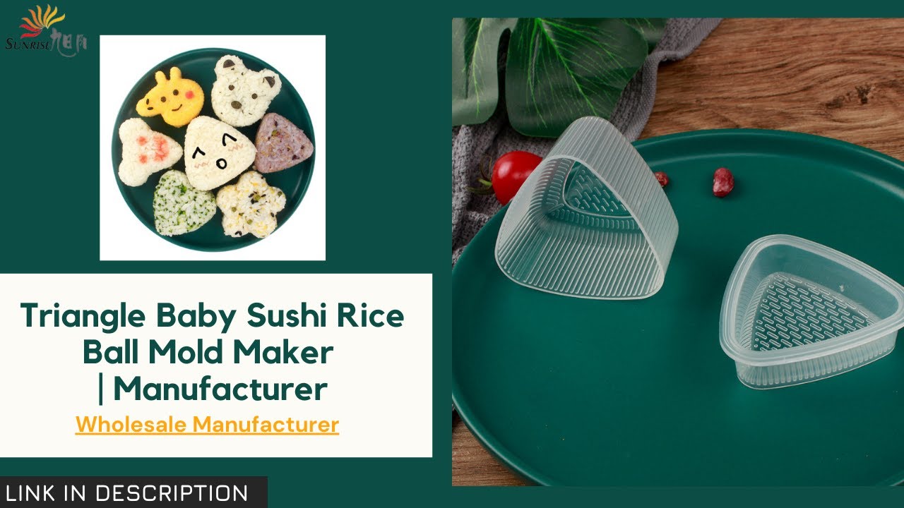 Triangle Baby Sushi Rice Ball Mold Maker | Manufacturer - YouTube