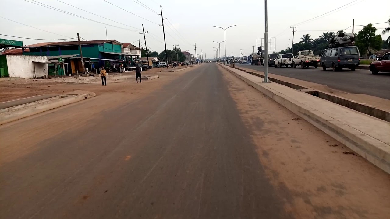 Driving on Redlight Road Liberia, Africa - YouTube