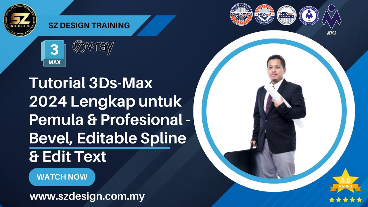 Tutorial 3Ds Max Lengkap Panduan untuk Pemula dan Profesional Bevel, Editable Spline & Edit Tex ...