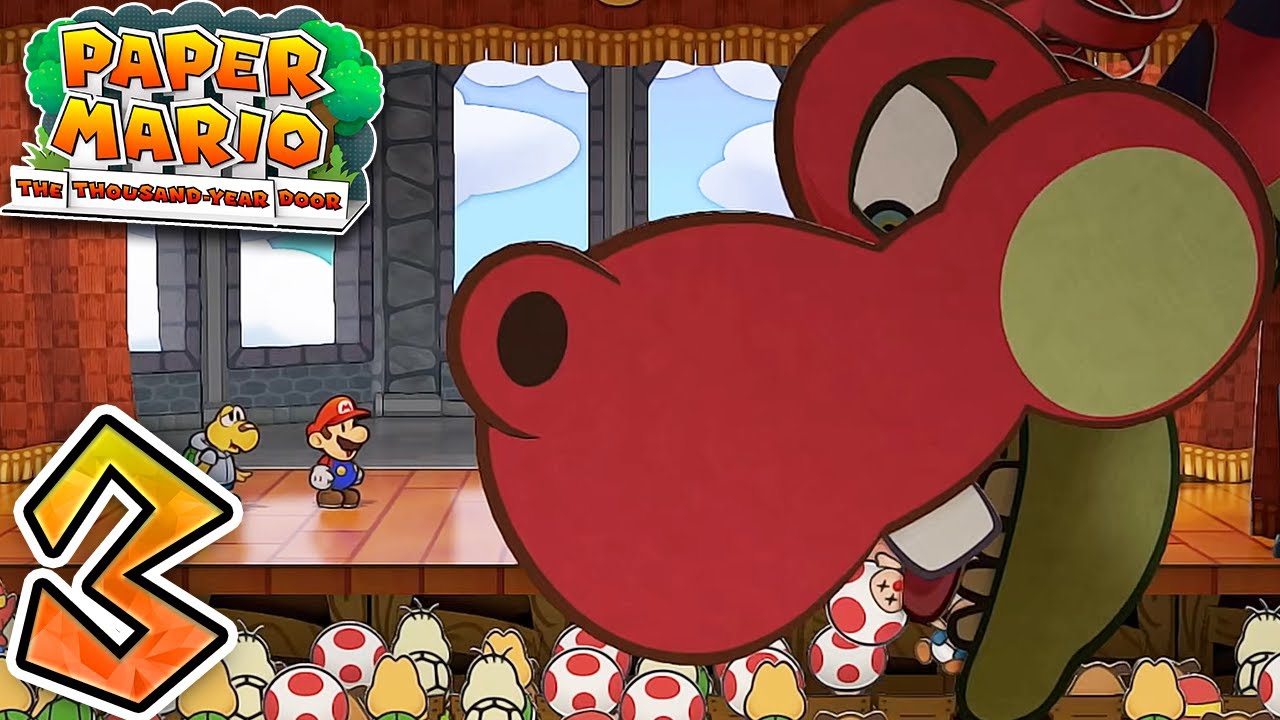 Koopa gobbling Hooktail Dragon menace - Paper Mario TTYD Nintendo ...