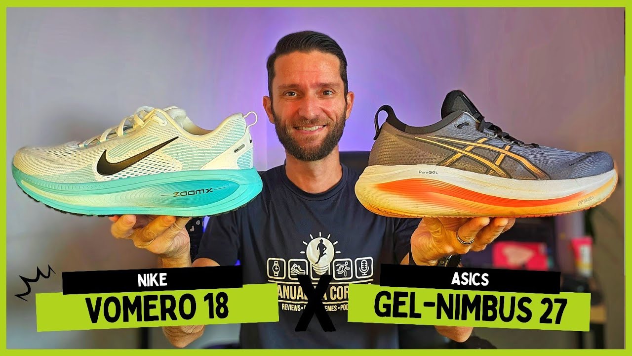 NIKE VOMERO 18 vs ASICS GEL-NIMBUS 27 - YouTube