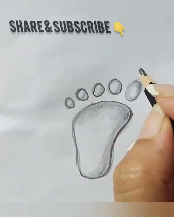 كيف ارسم بصمات رجل البيبي .... How do I draw fingerprints of a baby ...