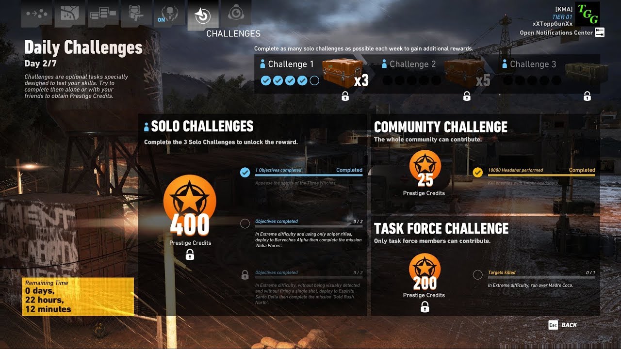 Ghost Recon Wildlands - Week 10 Day 2/7 Solo Challenge 1 Appease the ...