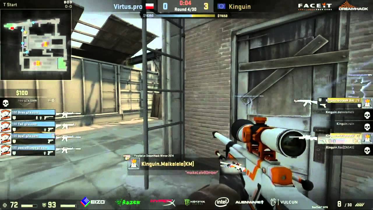 Scream insane double headshot while flashed vs Virtus.Pro - YouTube