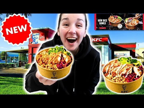 Trying KFC brand new RICE BOWLS - YouTube