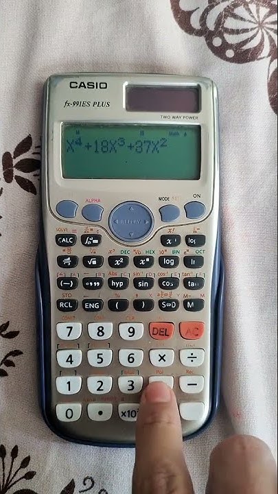 How to solve higher degree equations in casio fx-991ES PLUS - YouTube