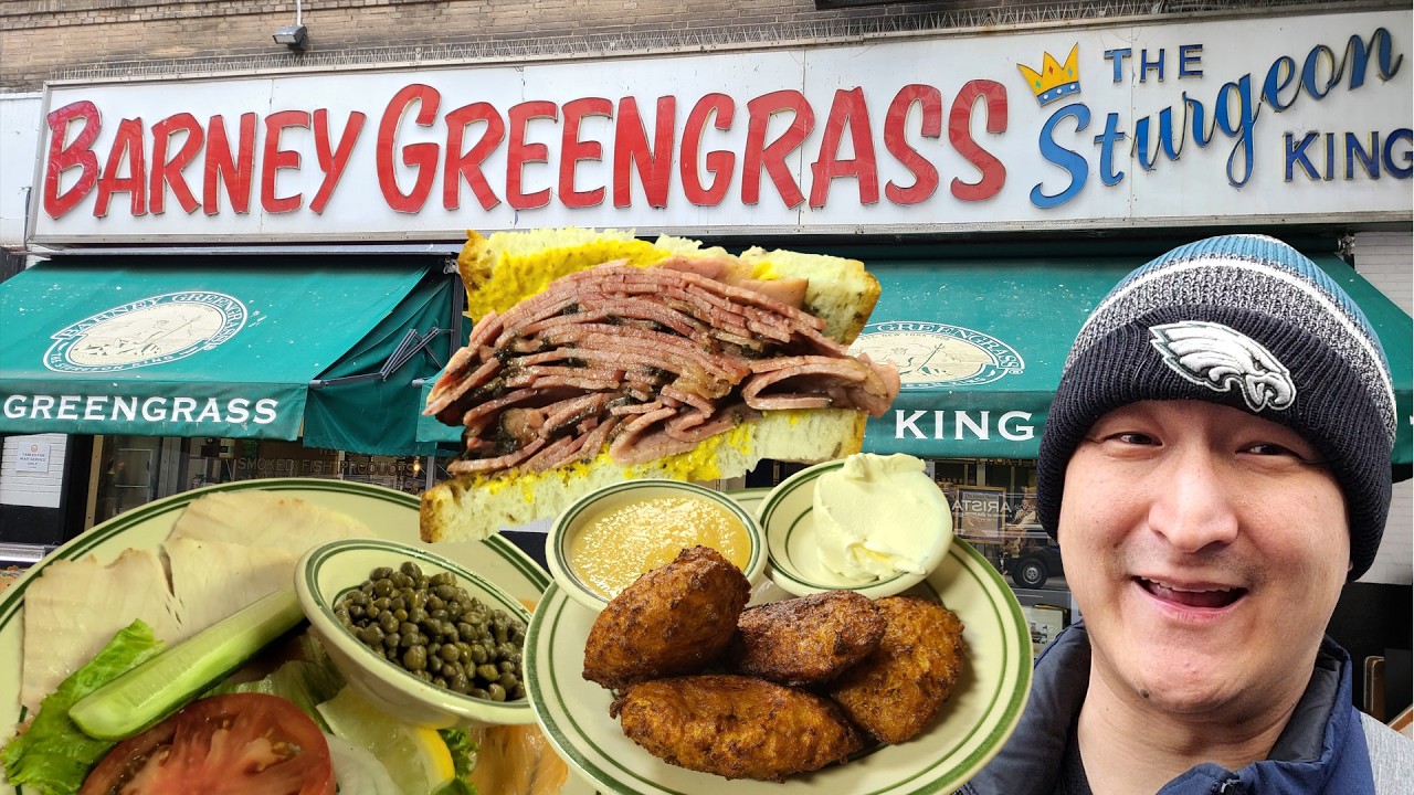 BETTER THAN KATZ'S! Trying NYC's 100-Year-Old BARNEY GREENGRASS! - YouTube