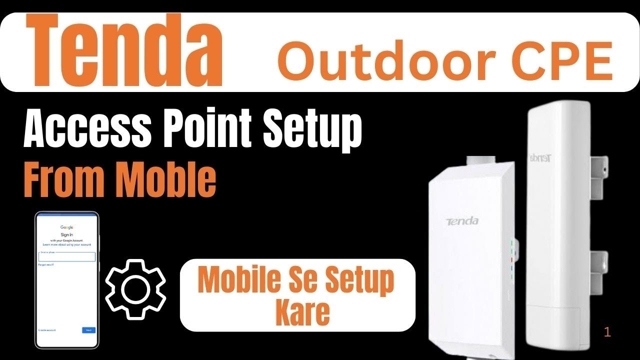 How To Setup Access Point | How To Access Point Setup Tenda Outdoor CPE ...