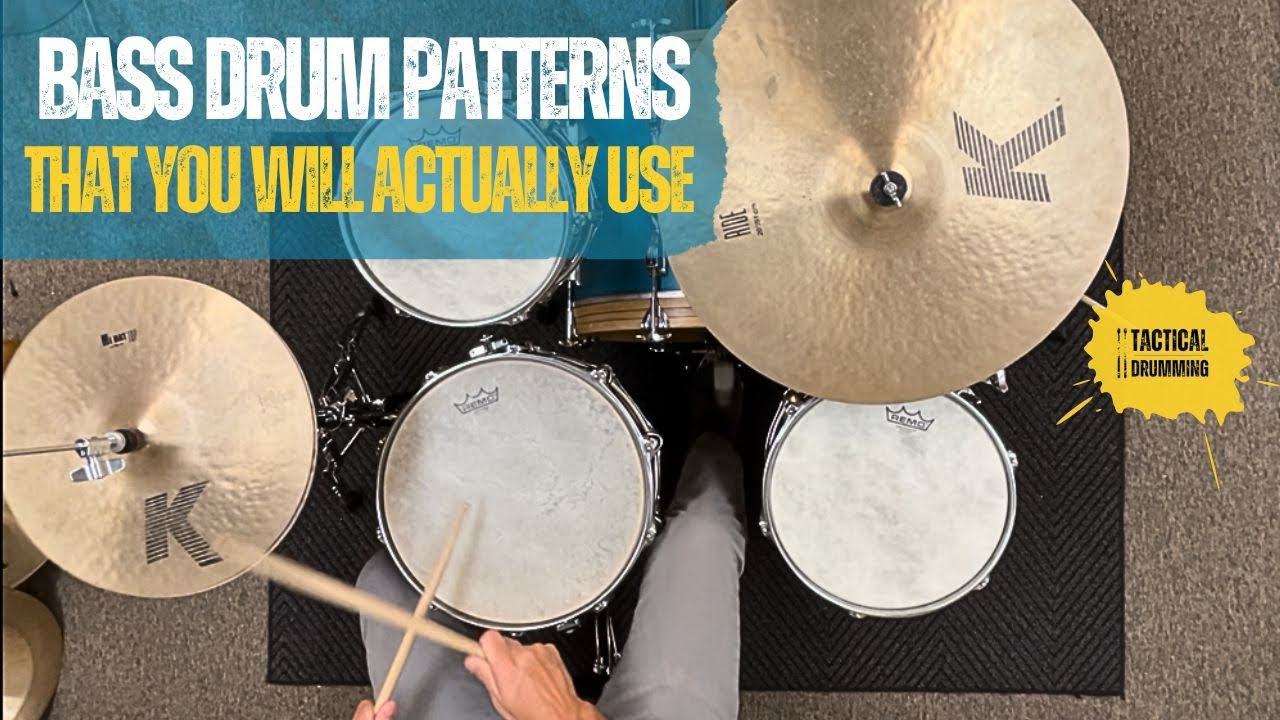 Bass Drum Patterns That You Will Actually Use: Beginner Drum Lesson ...