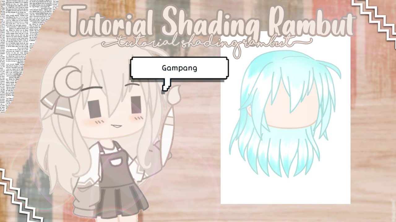 Tutorial Shading Rambut｡･:*˚: ｡Gacha Club Indonesia 🇮🇩ׂׂૢ་༘࿐ - YouTube