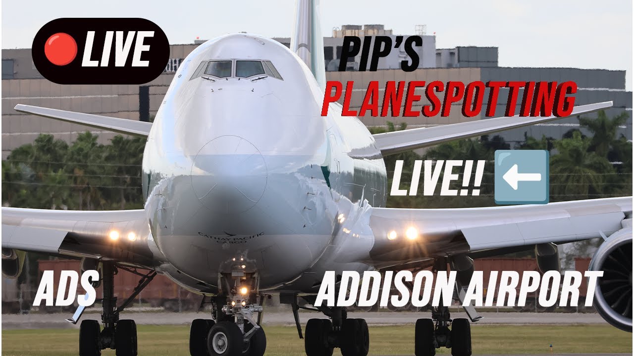 🔴 LIVE Planespotting From ADS Addison Airport: Corporate Jets Plane ...