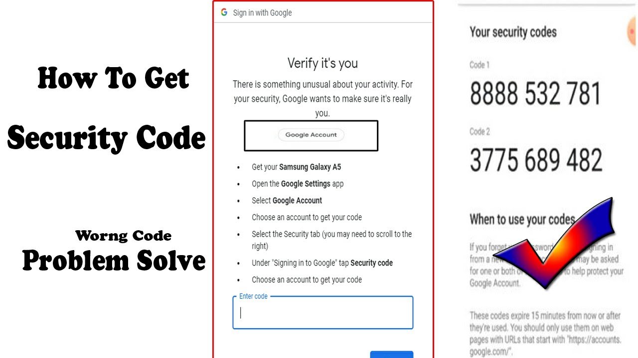 #google #Account Securtiy #code - Google Security Verification Code # ...