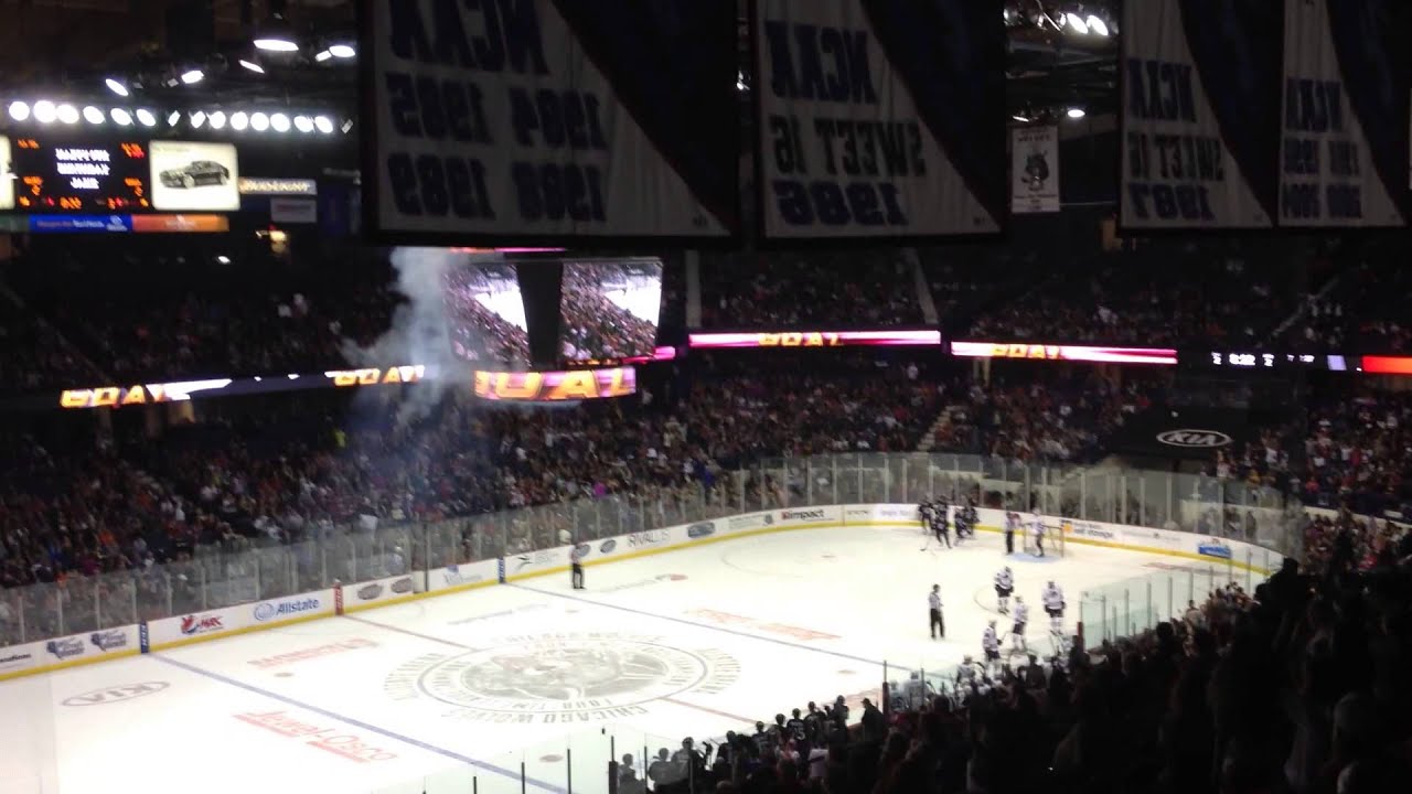 Chicago Wolves Live Goal 1-17-15 - YouTube