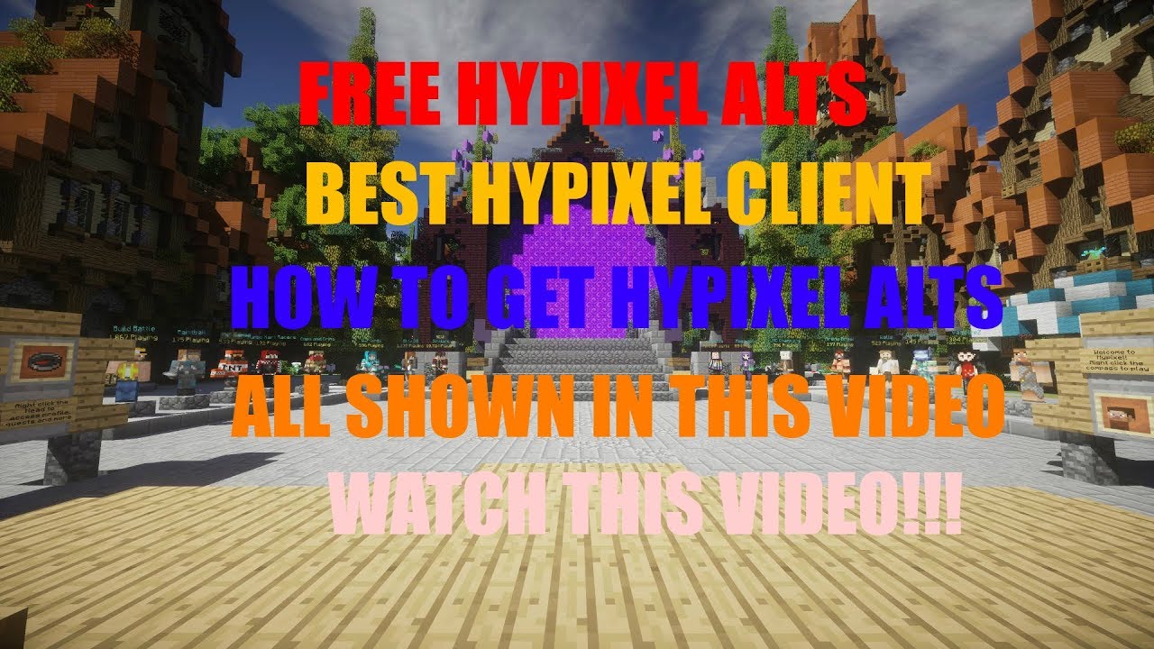 BEST HYPIXEL CLIENT | FREE HYPIXEL ALT METHOD FREE ALTS | - YouTube